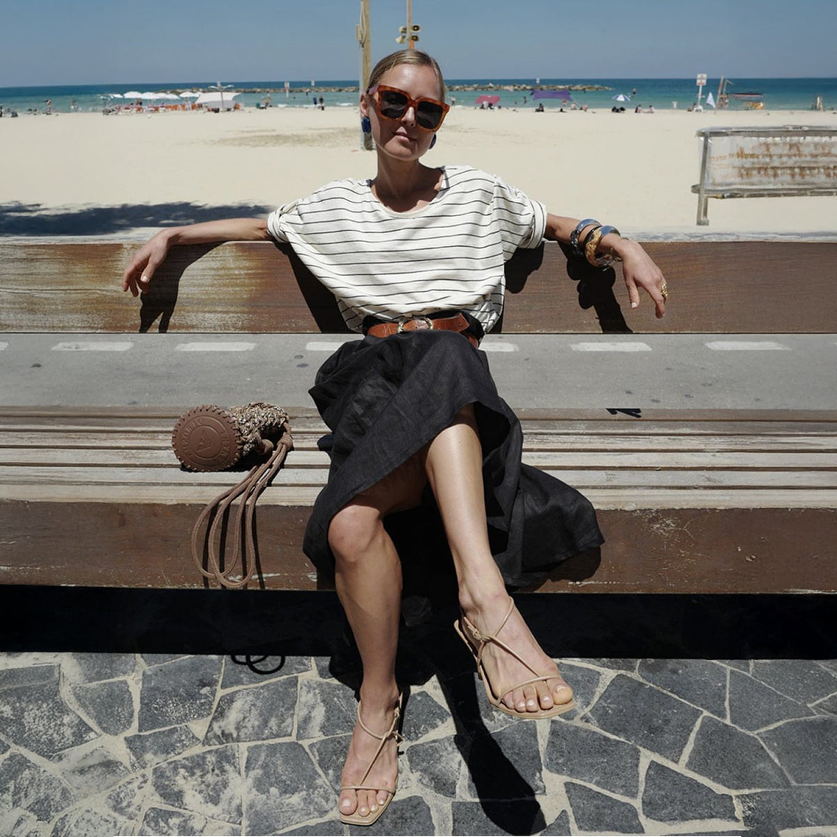 The Strappy Sandal - Black | Heeled Sandals Women | ESSĒN